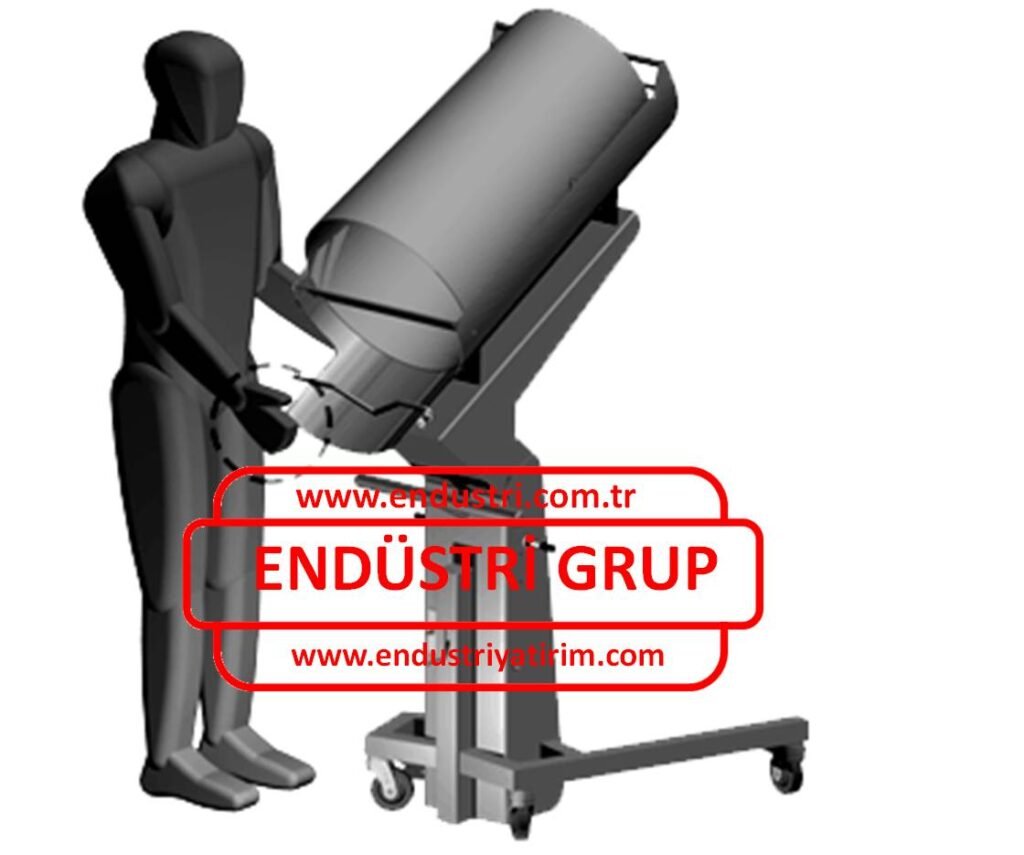 Metal kasa varil box konteyner devirme makinası | ENDÜSTRİ GRUP YATIRIM